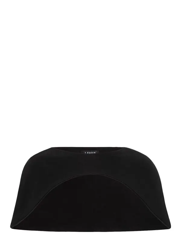 LAHIVE Fiona Knit Mini Cape - Black