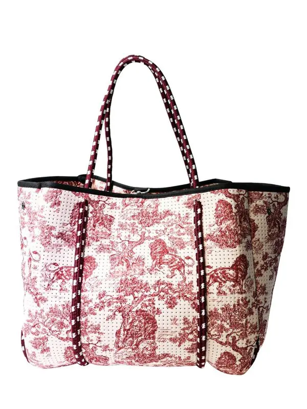POP UPS BRAND Everyday Tote Lion Toile - Red