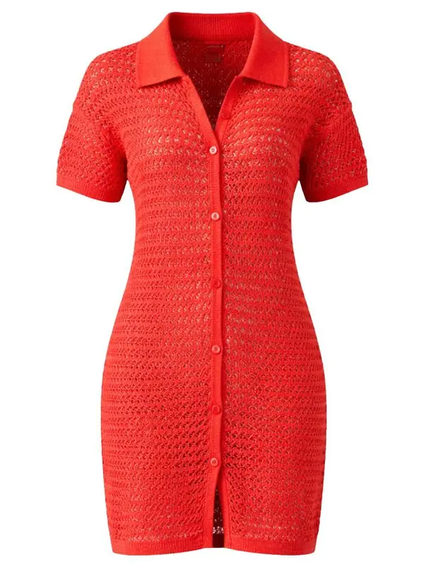 UP-FUSE Aria Shirt Dress - Orange