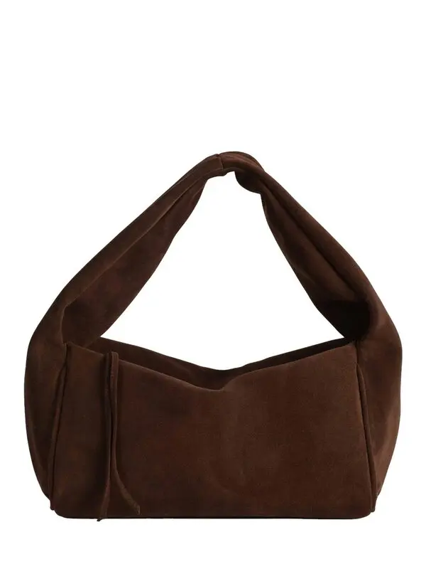 TARA STUDIO Suede Brooklyn Shoulder Bag - Brown