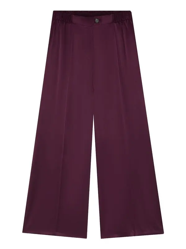THE SUMMER EDIT Lexi Silk Trousers - Red