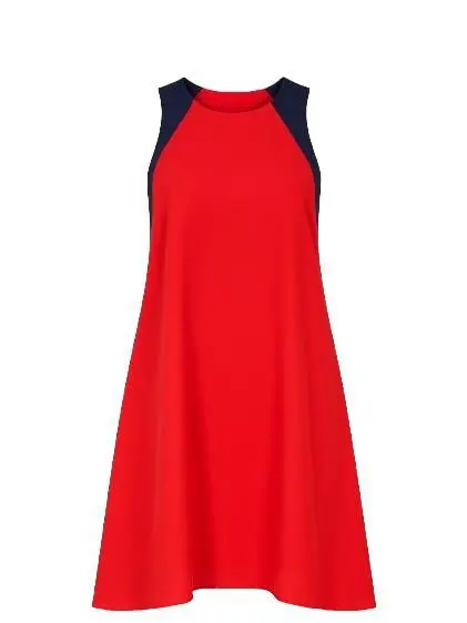 CONQUISTA Sleeveless A-line Dress - Red