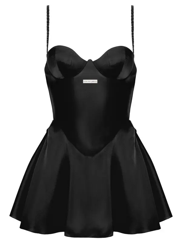 GOD SAVE QUEENS Rendezvous Mini Dress - Black