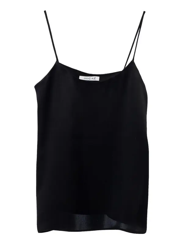 Mionè Silk Camisole Top - Black