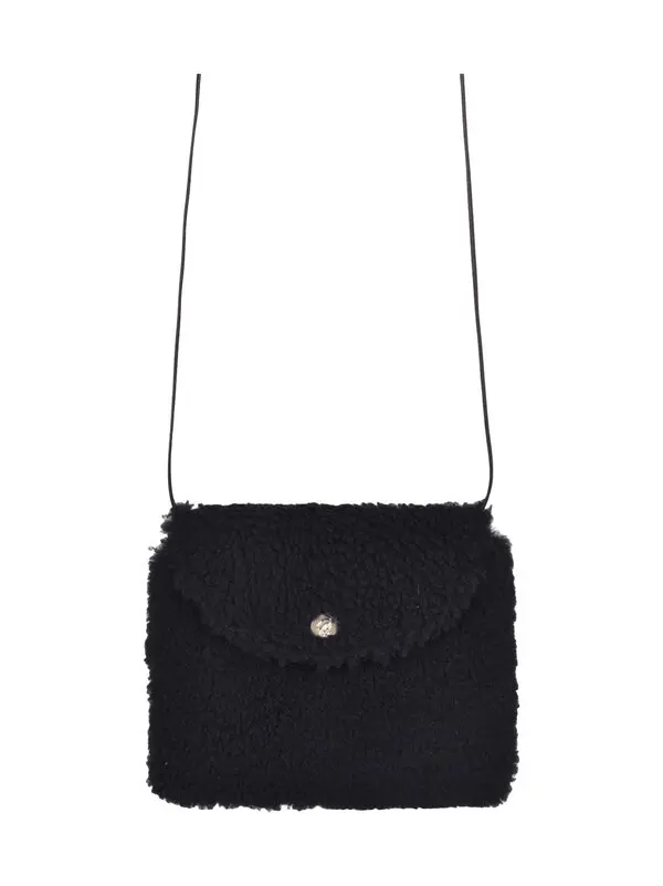 OWEN BARRY Sheepskin Crossbody Bag - Blue