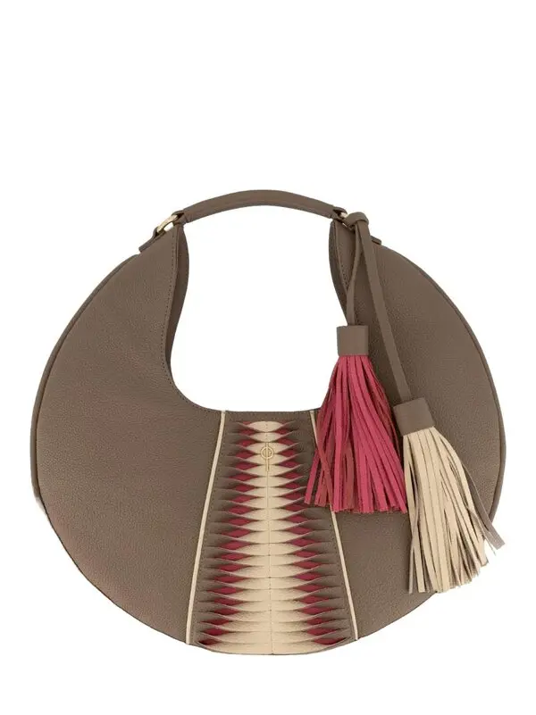 OTRERA Libertas Rock Leather Shoulder Bag - Grey
