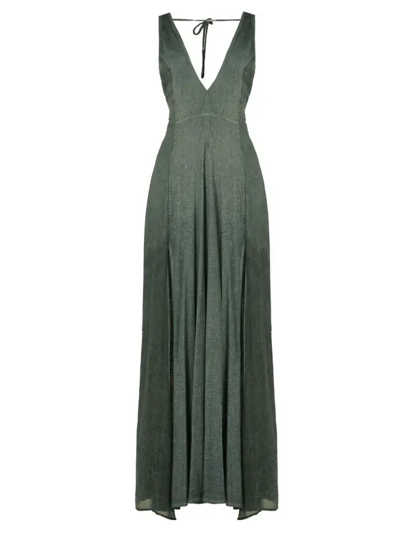 ZHENABIA Zhe Maxi Dress - Green