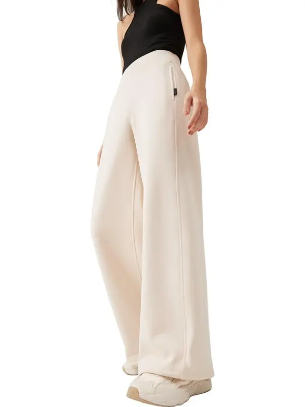 SUPESU Cubby Wide Leg Sweatpants - Blue/black/brown