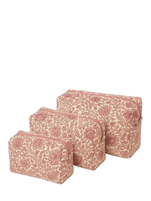 CYC Floral Paisley 3-piece Travel Set - Pink