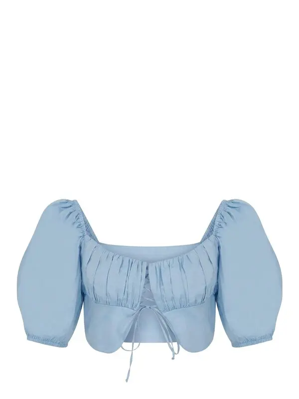 NAZLI CEREN Grace Top - Blue