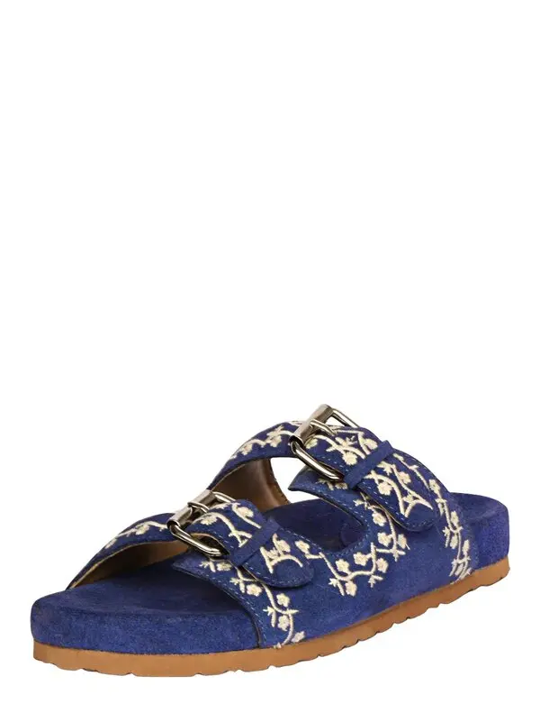 SAINT G Angela Flat Sandals - Blue