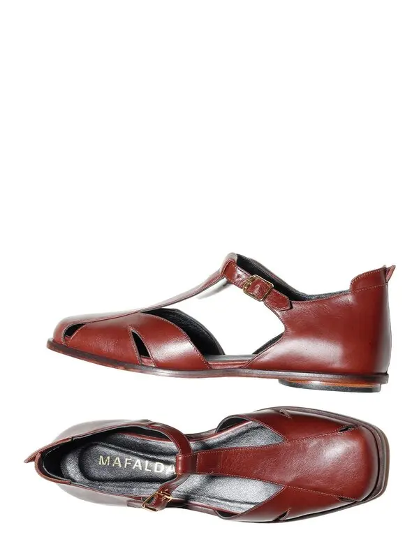 MAFALDA Square Toe Mary Jane - Brown