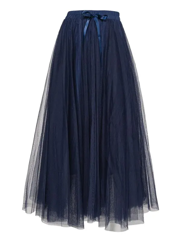 TANTRA SPAIN SL A-line Tulle Skirt - Blue