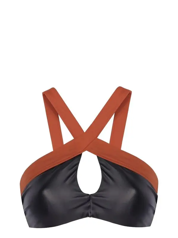 YORSTRULY Cross Berg Bikini Top With Removable Padding - Black
