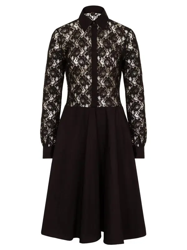 SOPHIE CAMERON DAVIES Lace Midi Dress - Black