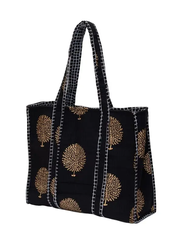 AT LAST... Cotton Tote Bag - Black