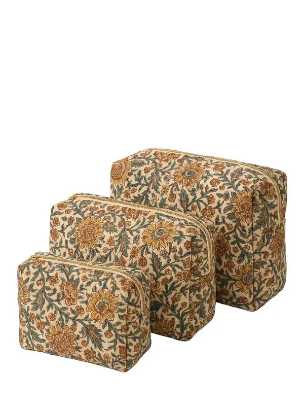 CYC Floral Paisley 3-piece Travel Set - Yellow