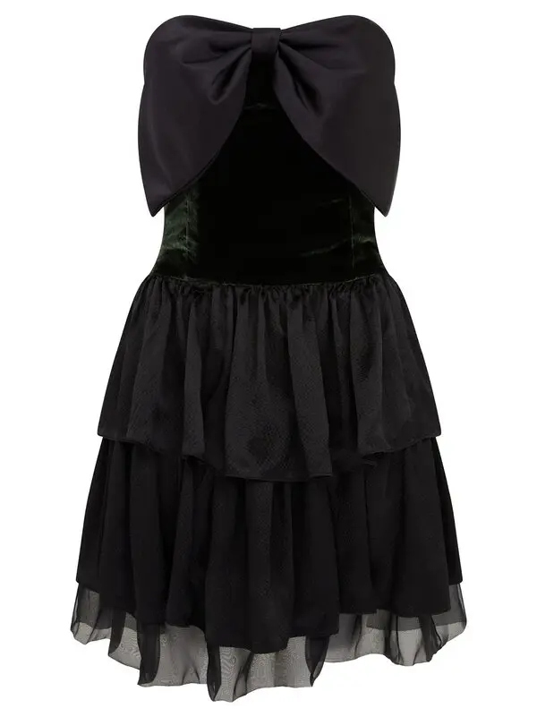 LISA THE LABEL Love Bow Dress - Black