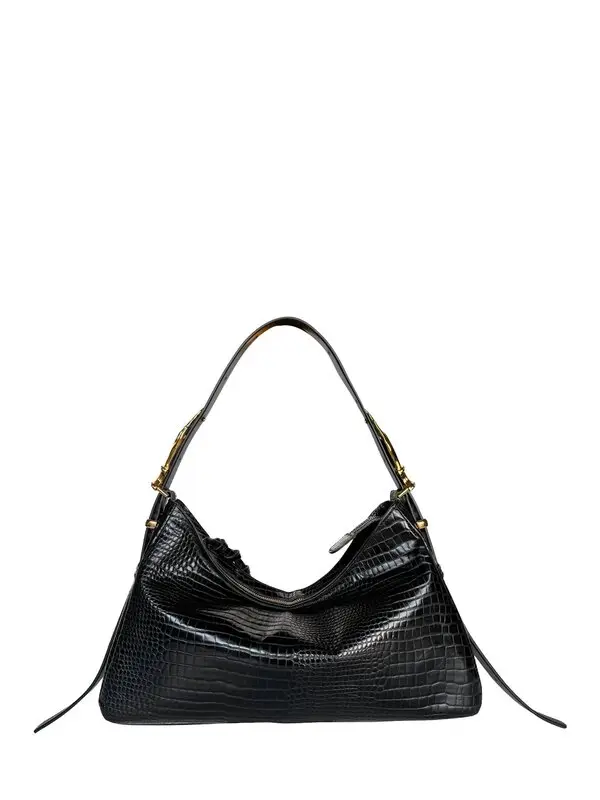 INDIGOLUSH The Hobo Muse Gilded Lure Bag - Black