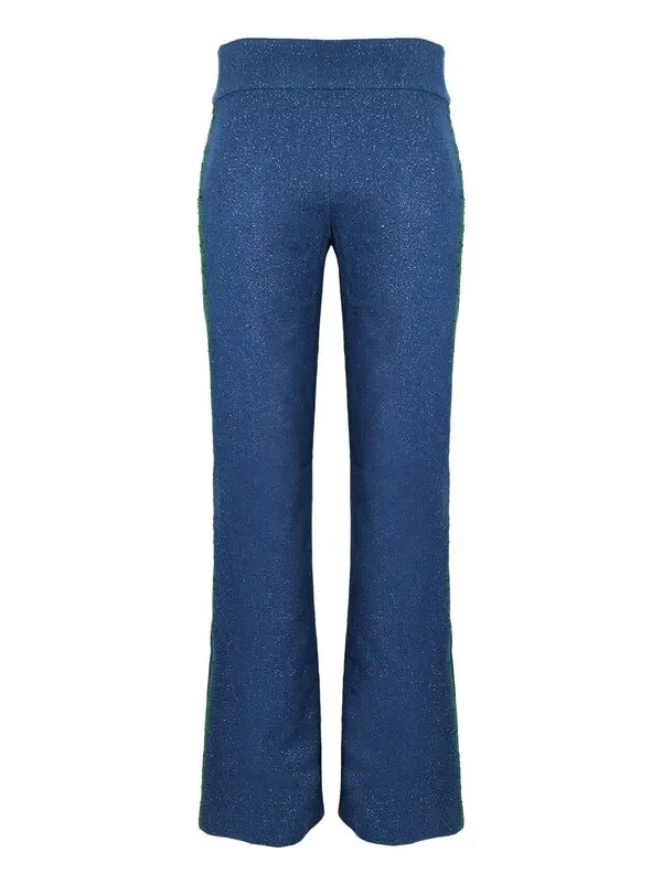 ADIBA Galaxy Tweed Flared Pant - Blue