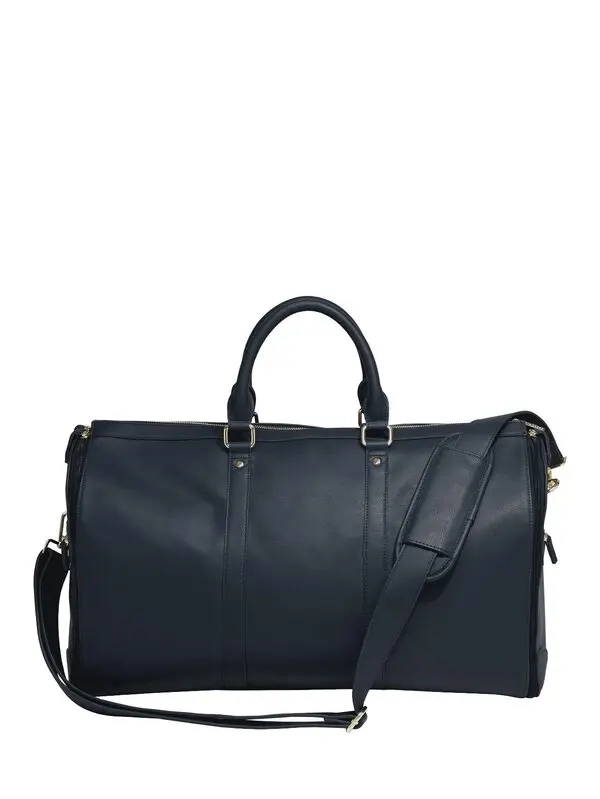 STACKERS Weekend Garment Bag - Blue/gold