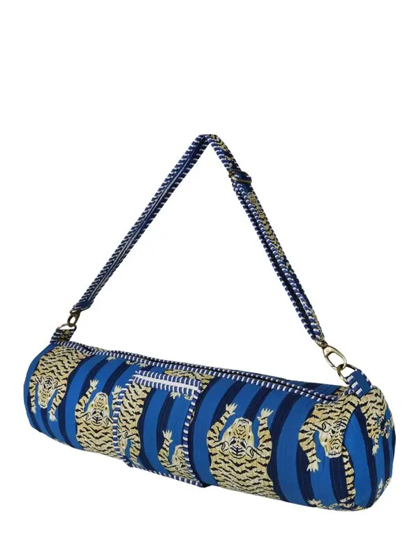 CYC Tibetan Tiger Print Yoga Bag - Blue/black