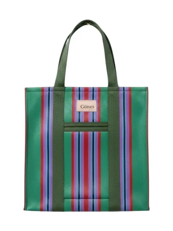 GUNES SWIM Box Tote - Green/red
