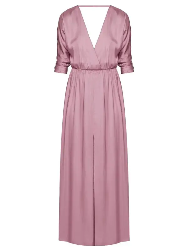 UNDRESS Cecilia Oversized Kimono Sleeve Maxi Dress - Purple