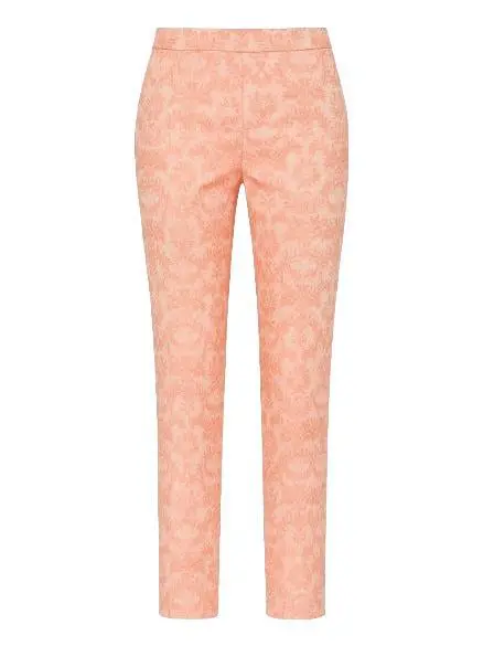 CONQUISTA Fashion Tapered Print Pants - Orange