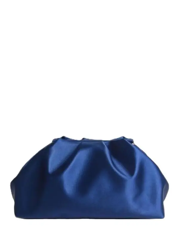 SPRINGMOONATELIER Satin Evening Clutch - Blue