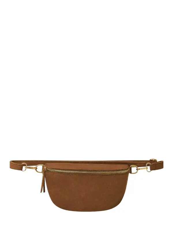 BETSY & FLOSS Rivoli Suede Crossbody And Waist Bag - Brown