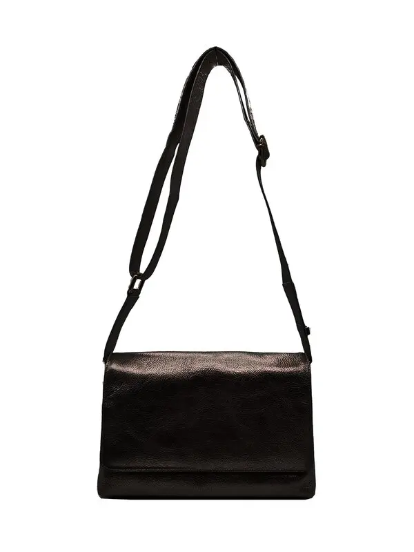 NOOKI DESIGN Chester Leather Cross Body Bag - Black