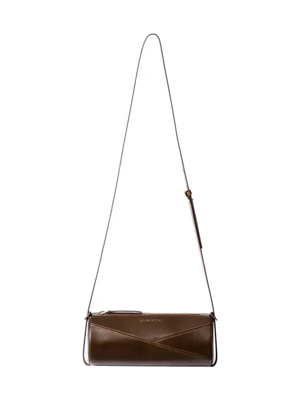 OWLISH STUDIO Reef Pull-up Cylinder Bag - Brown