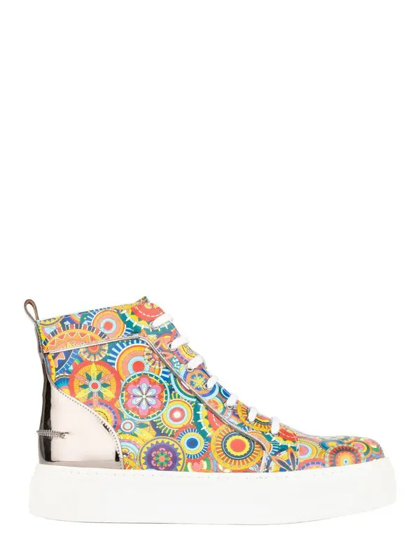 EMBASSY LONDON USA Camila High Top Sneaker - Silver