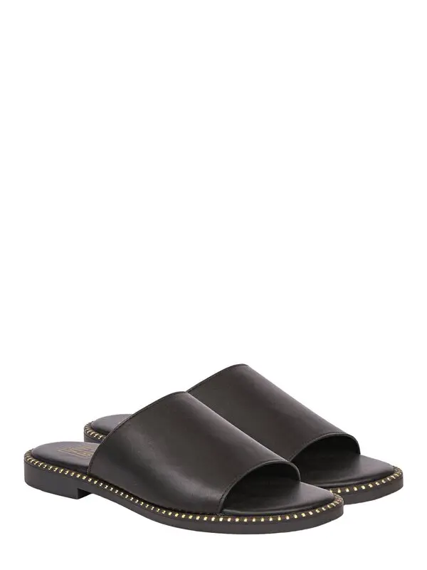 SAINT G Vivi Blu Kalina Flat Sandals - Black