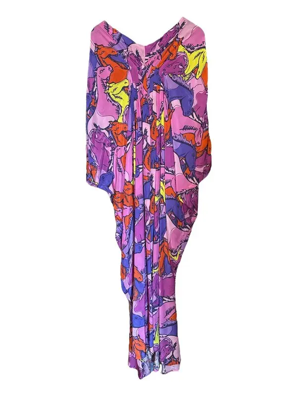 ANY OLD IRON Printed Kaftan - Purple/yellow