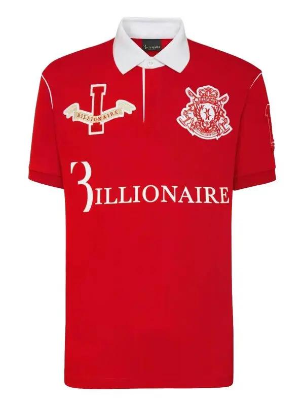 BILLIONAIRE Ss Polo Team Montecarlo Polo Shirt - Red