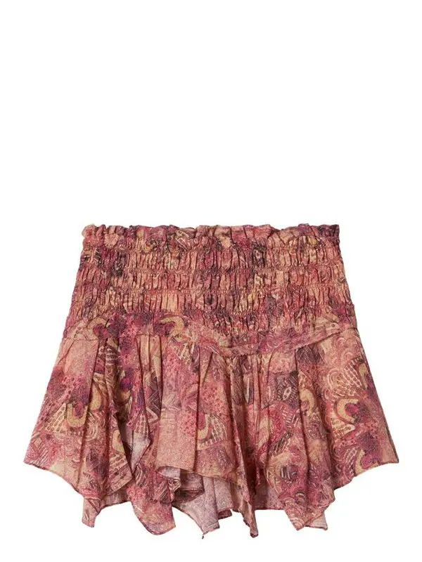 Isabel Marant Ceiva Flared Mini Skirt - Pink