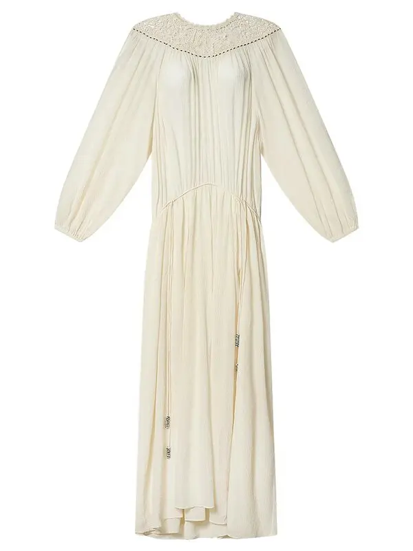 Isabel Marant Nydia Gauze Dress - Ecru