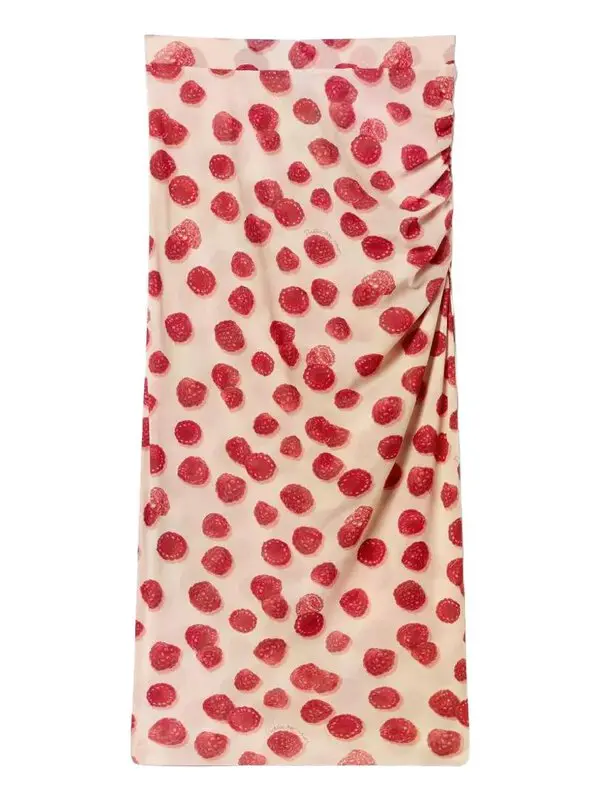 Stella McCartney Printed Ruched Skirt - Pink