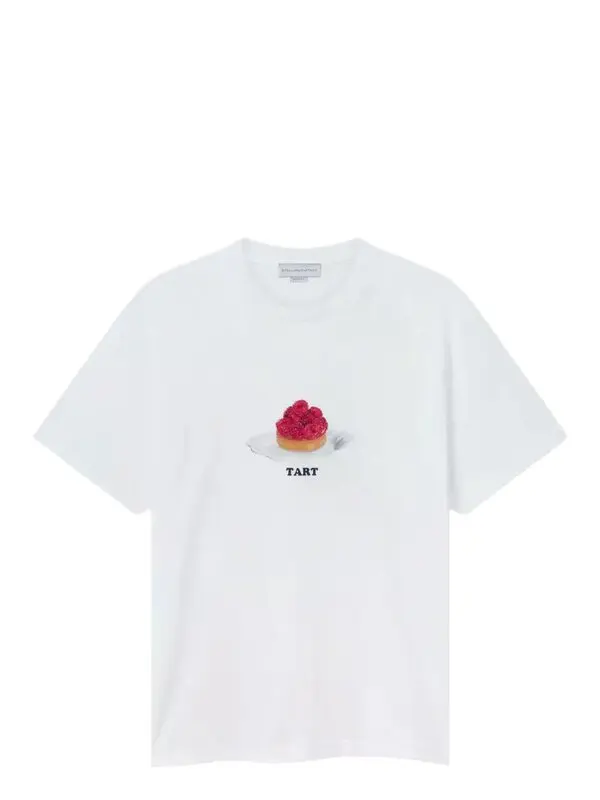Stella McCartney Raspberry-print T-shirt - White