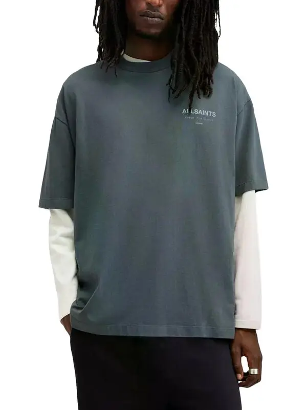 ALLSAINTS Logo-print T-shirt - Blue