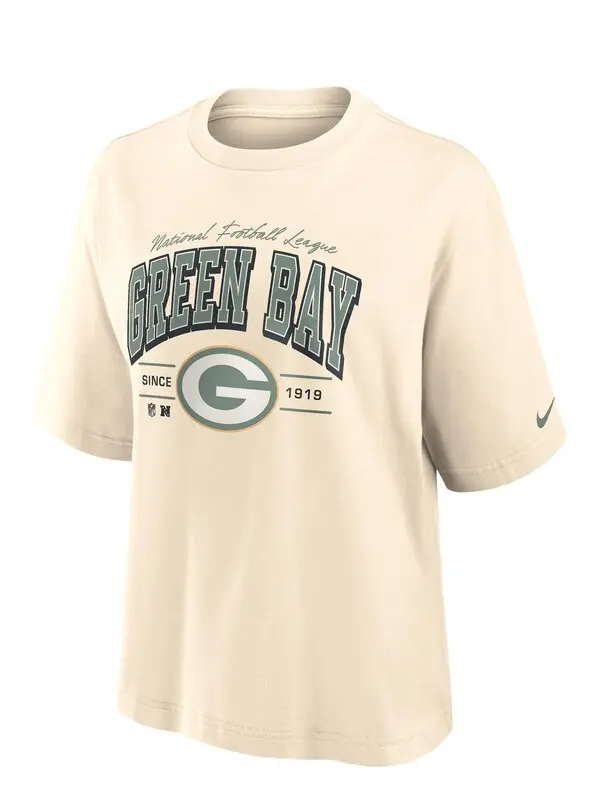 Nike Green Bay Packers Vintage Mod Boxy T-shirt - White