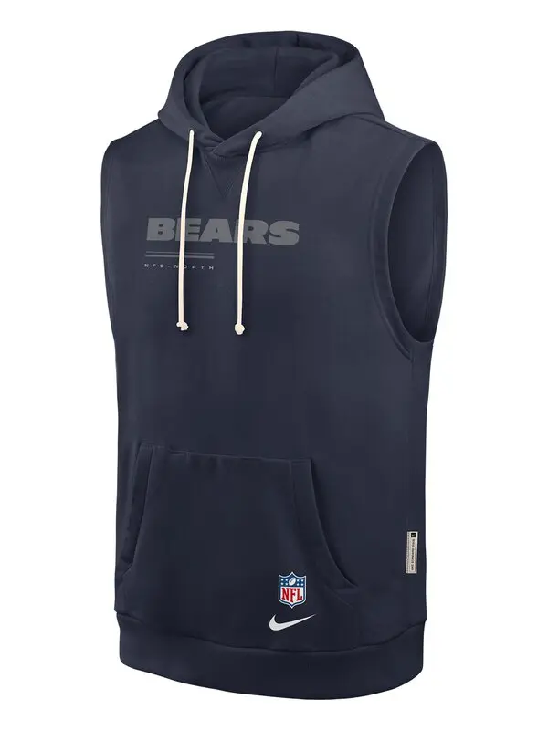 Nike Chicago Bears Nfl Sleeveless Pullover Hoodie - Blue