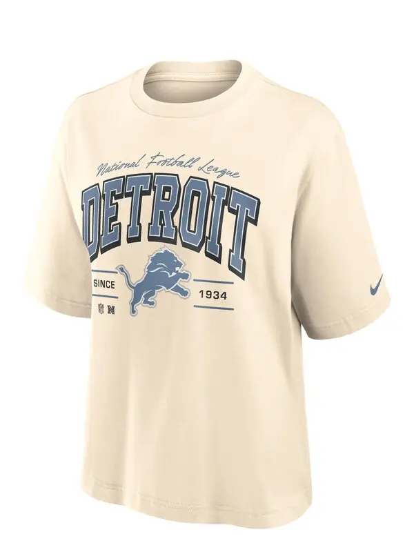 Nike Detroit Lions Vintage Mod Boxy Nfl T-shirt - White