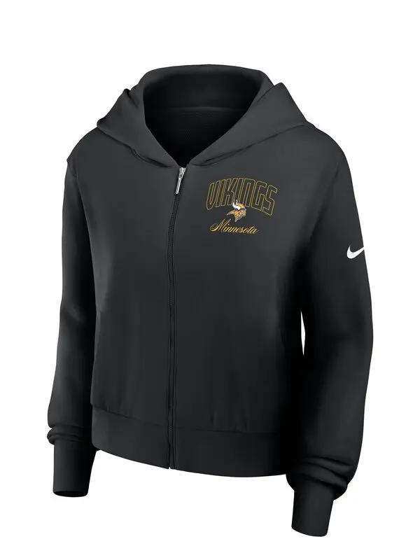 Nike Minnesota Vikings Primetime Nfl Full-zip Hoodie - Black
