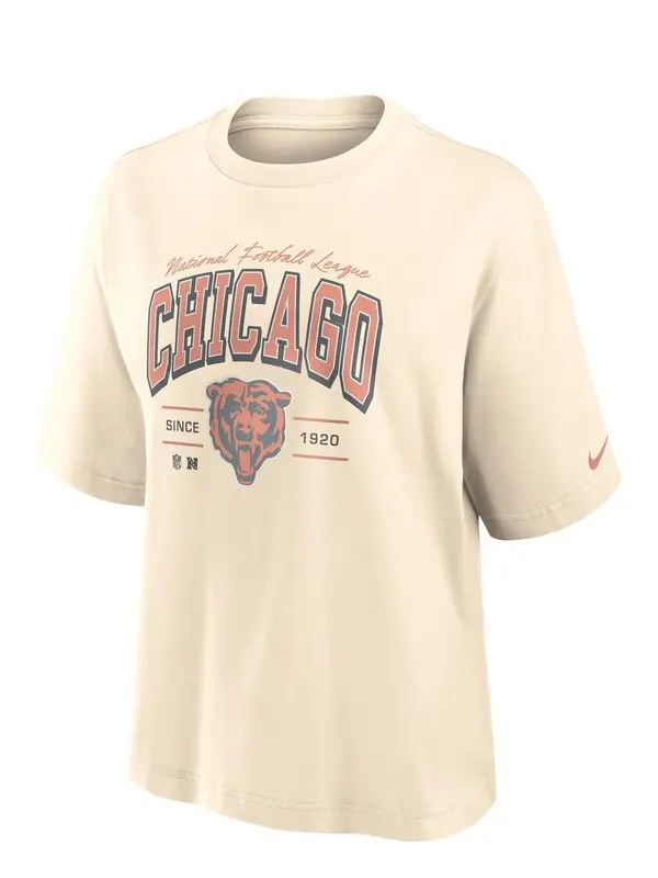 Nike Chicago Bears Vintage Mod Boxy Nfl T-shirt - White