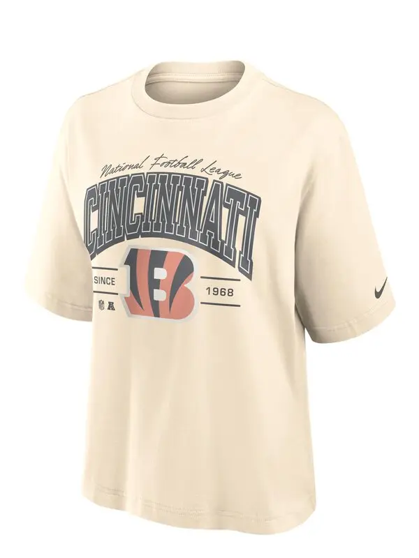 Nike Cincinnati Bengals Vintage Mod Boxy Nfl T-shirt - White