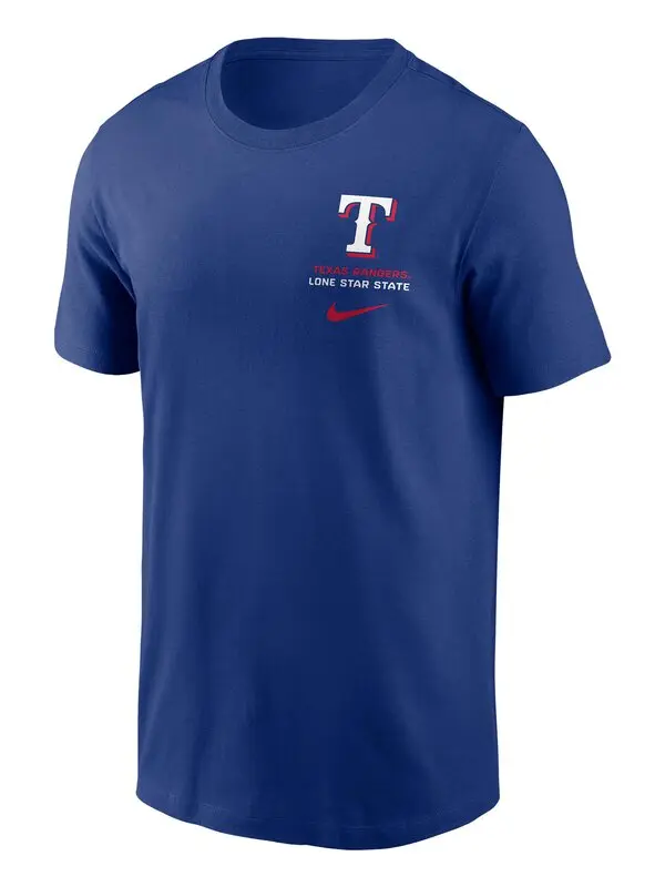 Nike Texas Rangers 2-hit Mlb T-shirt - Blue