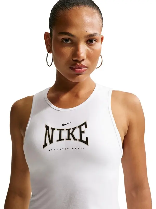 Nike Sportswear Tight Cropped Tank Top - White